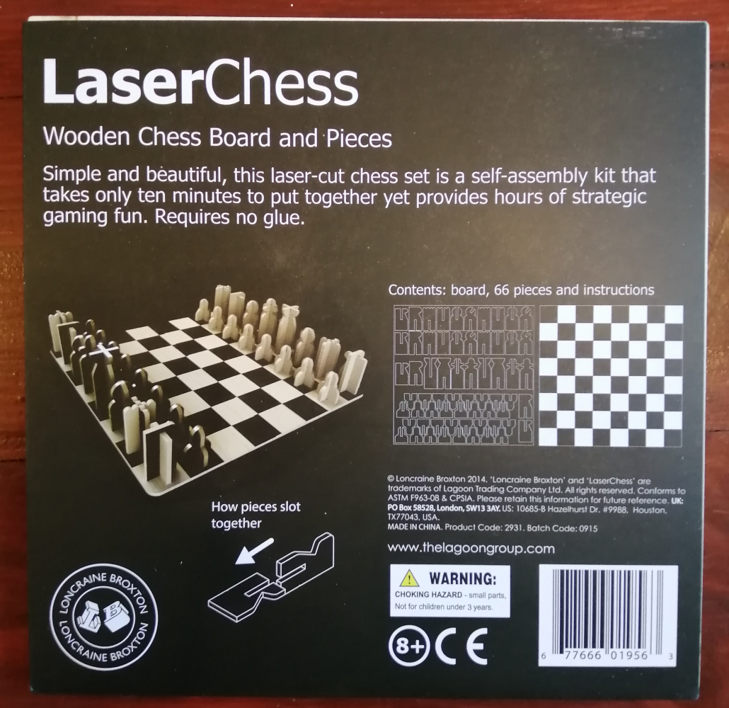 Laser-cut chess set - Steel City Press